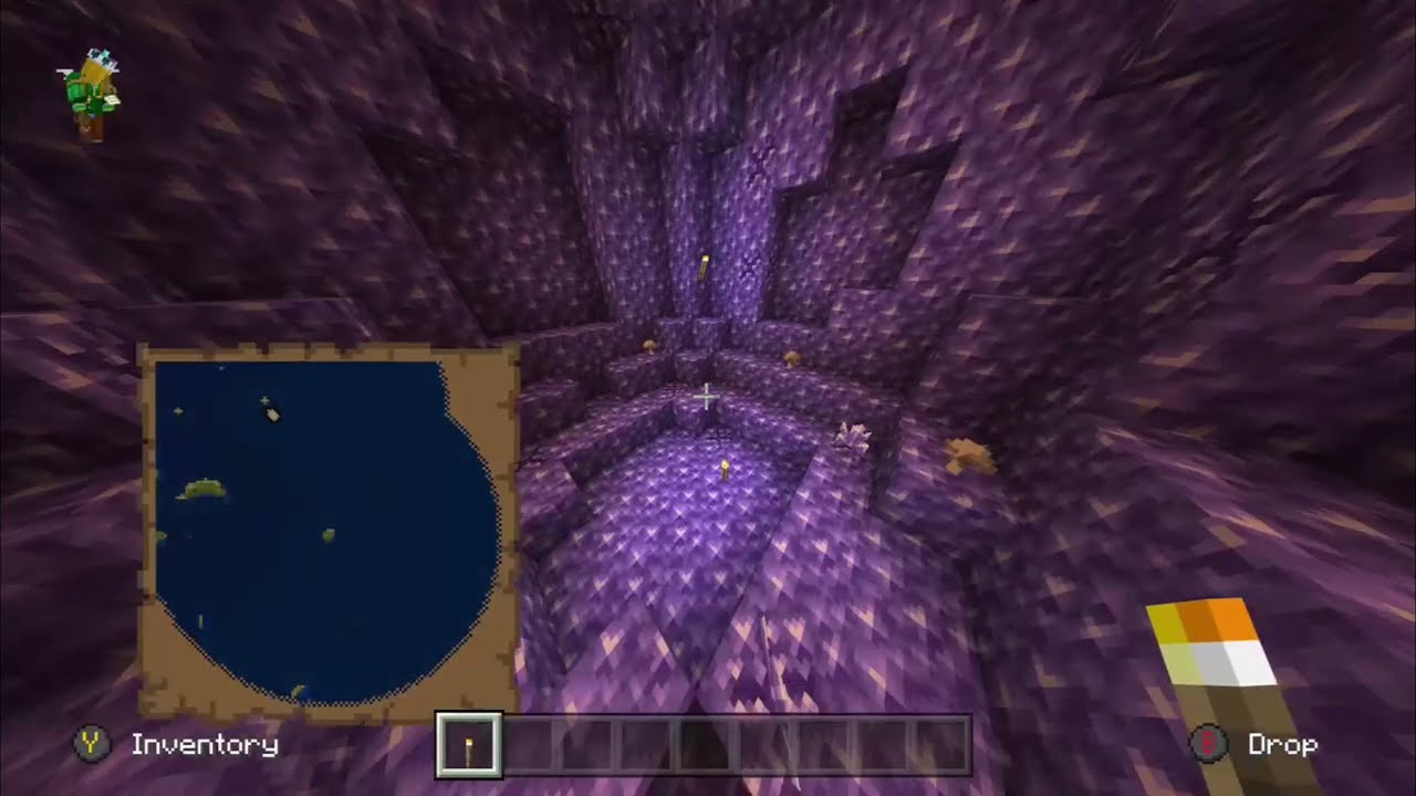 Minecraft Bedrock Edition Old World Seed With Exposed Amethyst Geodes ...