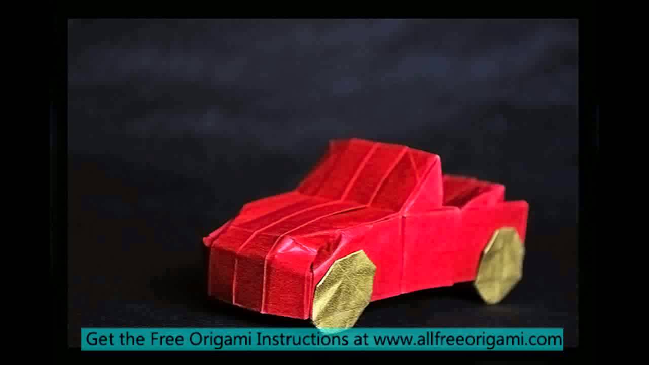 How To Make A Origami Car Easy YouTube How To Make A Origami Car Easy YouTube