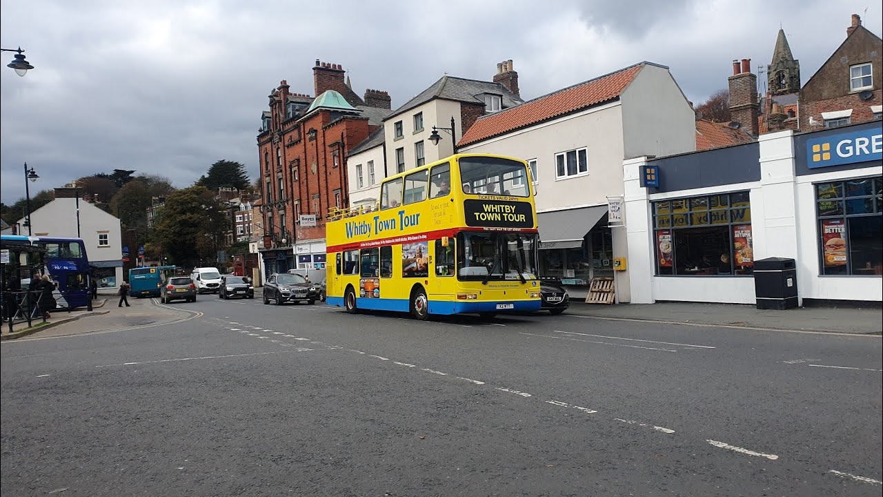 Whitby Tour Bus Passing The Train Station - YouTube