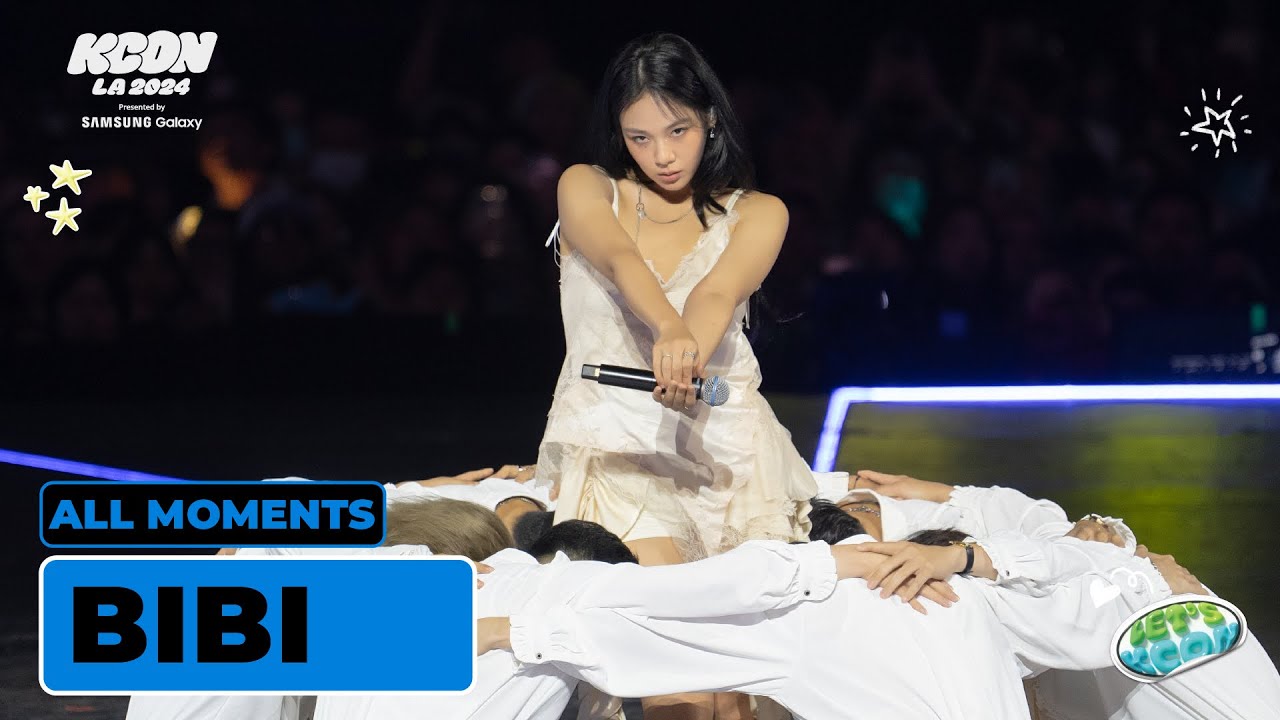 비비(BIBI) ALL MOMENTS 🎁💙 | KCON LA 2024 - YouTube