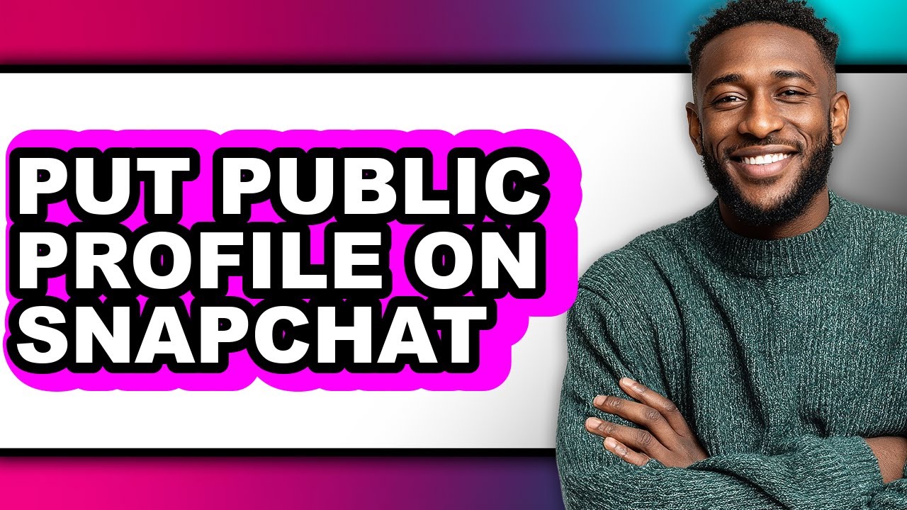 How To Put Public Profile On Snapchat (Updated) - YouTube