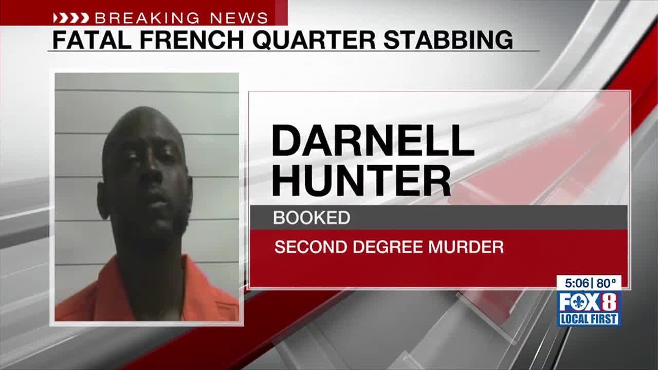 Murder suspect Darnell Hunter arrested after fatal French Quarter ...