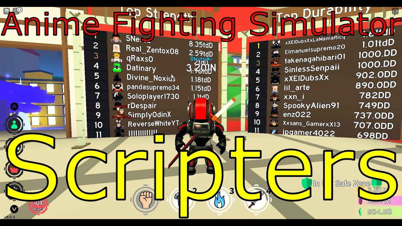 Talking About Scripts/Scripters In (Anime Fighting Simulator) - YouTube