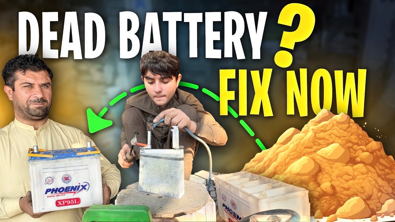 Mud Recycling into Lead acid Battery Cells || Manufacturing process of ...