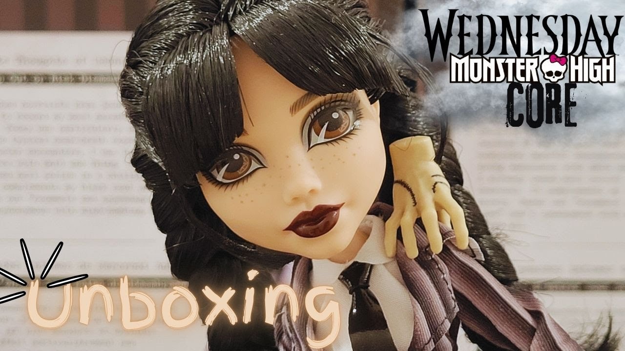 WEDNESDAY ADDAMS MONSTER HIGH CORE DOLL MERLINA UNBOXING & REVISION | # ...