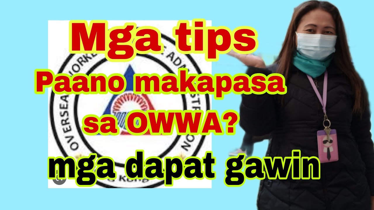 OWWA TRAINING TIPS,paano makapasa/konyang22tv - YouTube