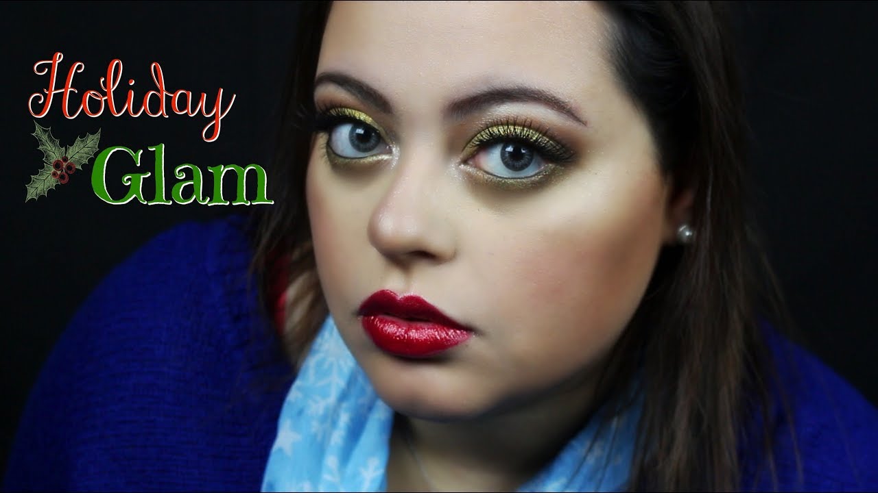 ASMR| Holiday Glam Makeup - GRWM (Makeup Application) - YouTube
