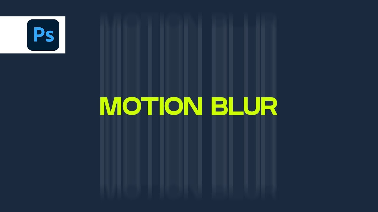Adobe Photoshop Tutorial - Motion Blur Text Effect in Photoshop - YouTube