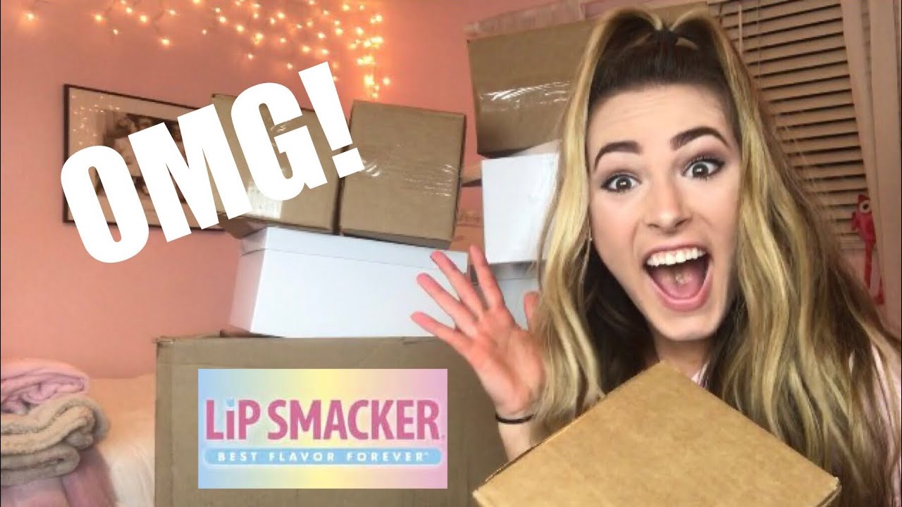LIP SMACKER SENT ME THE BIGGEST PRESENT EVER! - YouTube