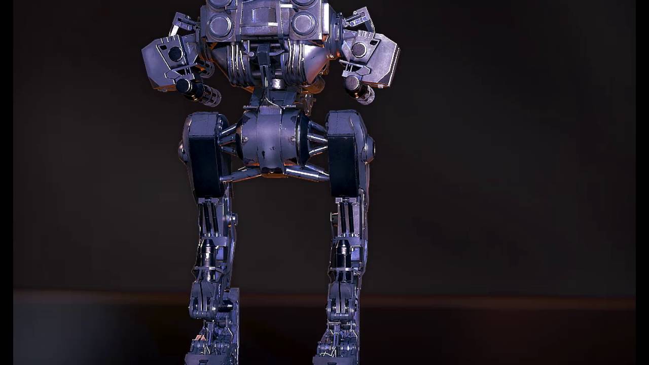 maya robot model - YouTube