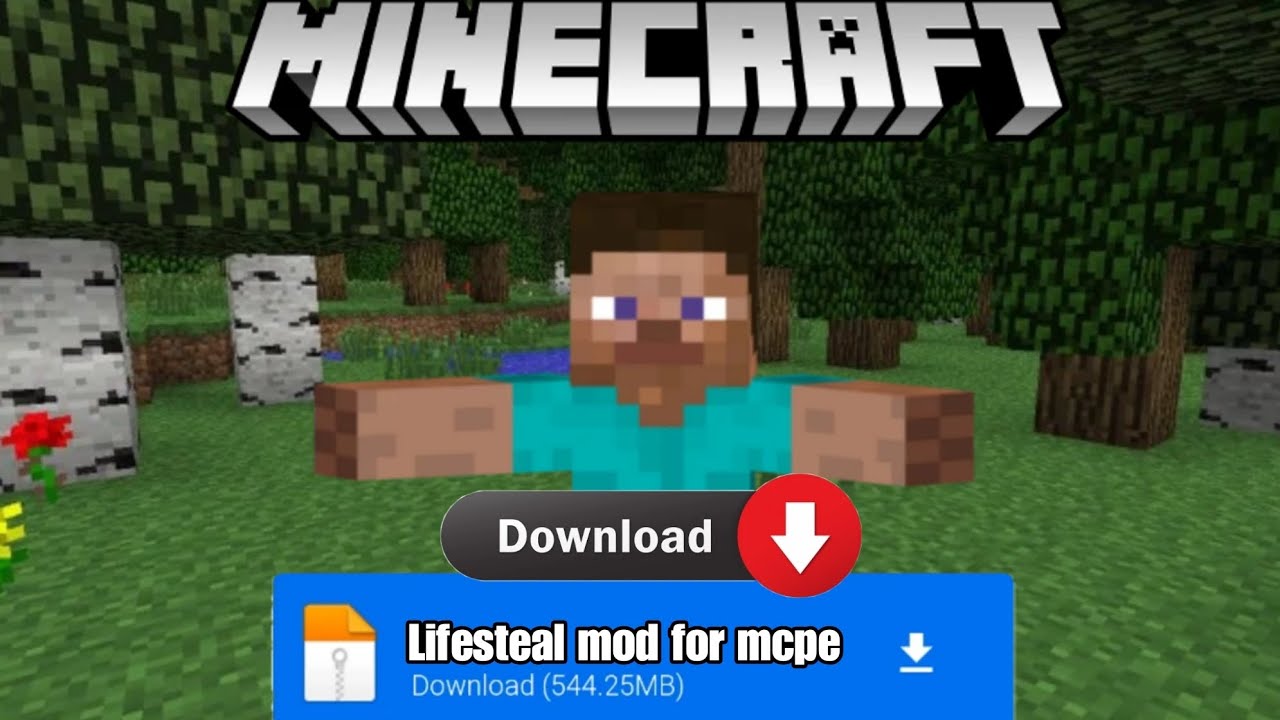 ||Lifesteal mod for minecraft pocket edition||Download 1.20 - YouTube