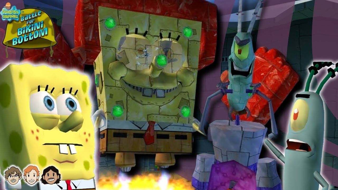 Spongebot and Tankton Final Boss Team Up?? - Spongebob Battle For ...