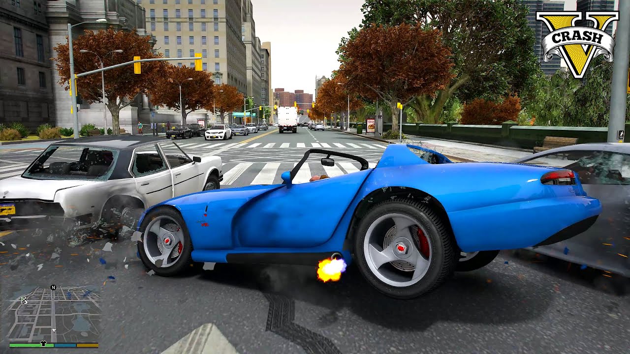 GTA 5 Car Crashes - Crash Testing Mods Ep.16 - YouTube