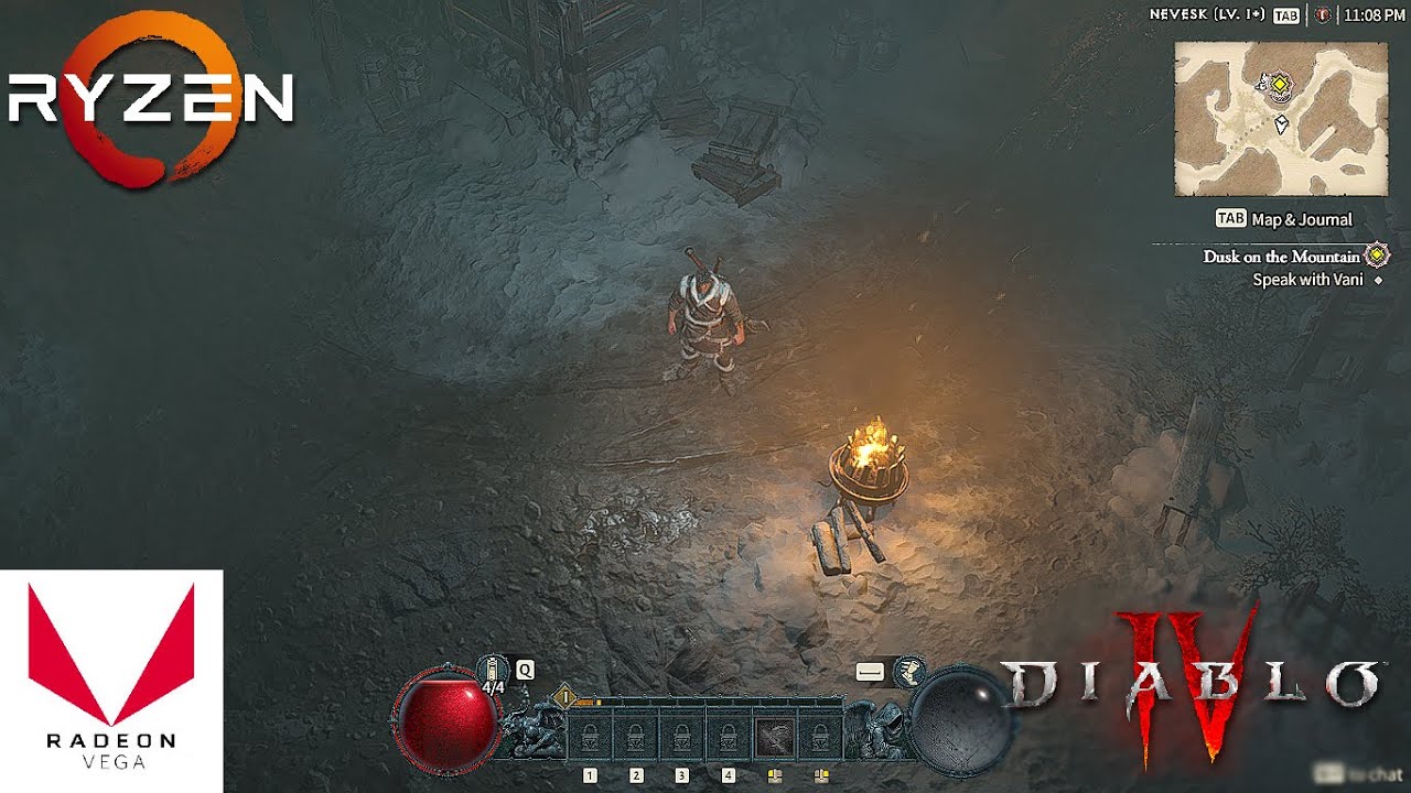 Diablo 4 (IV) On a Low End System - AMD Ryzen 5 2500U | Vega 8 - - YouTube