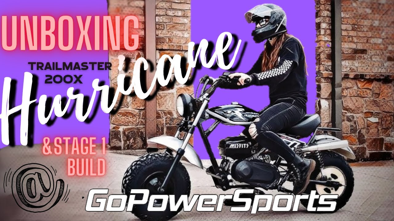 UNBOXING the TrailMaster 200x Hurricane and STAGE 1 KIT at Go Power ...