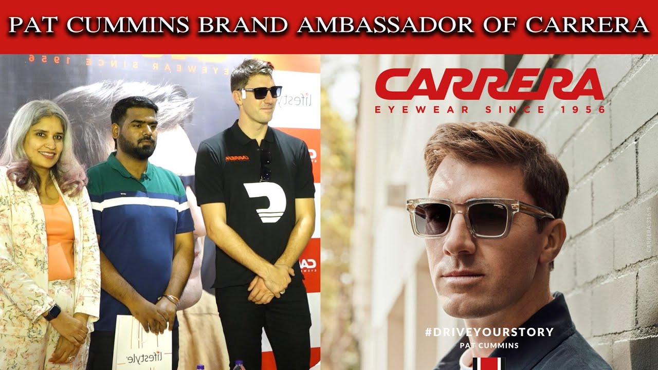 Pat Cummins Announced As The Brand Ambassador For Carrera Eyewear ...