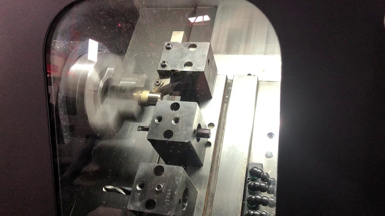 Cnc lathe machine for Lpg cylinder valve - YouTube