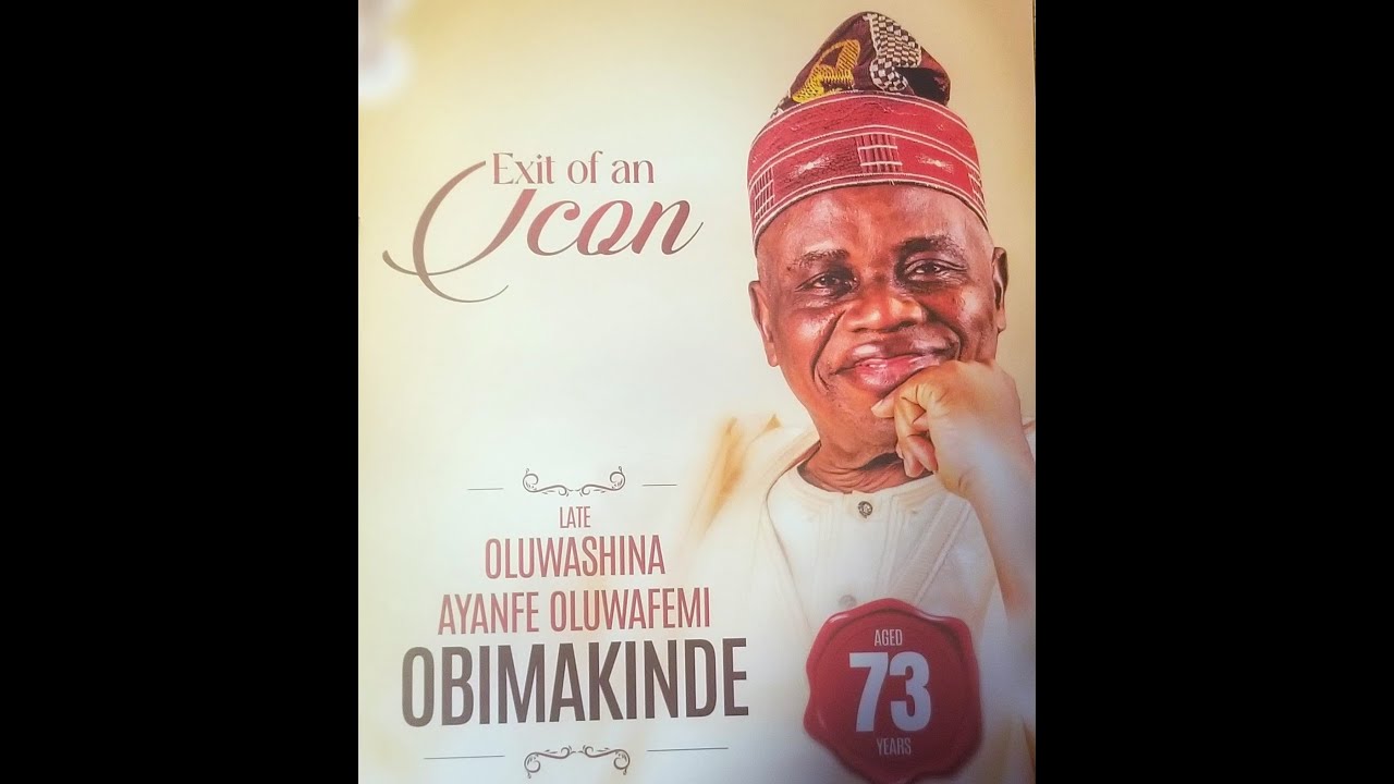 Celebration of the Life of Late Mr. Oluwashina Ayanfe Oluwafemi ...