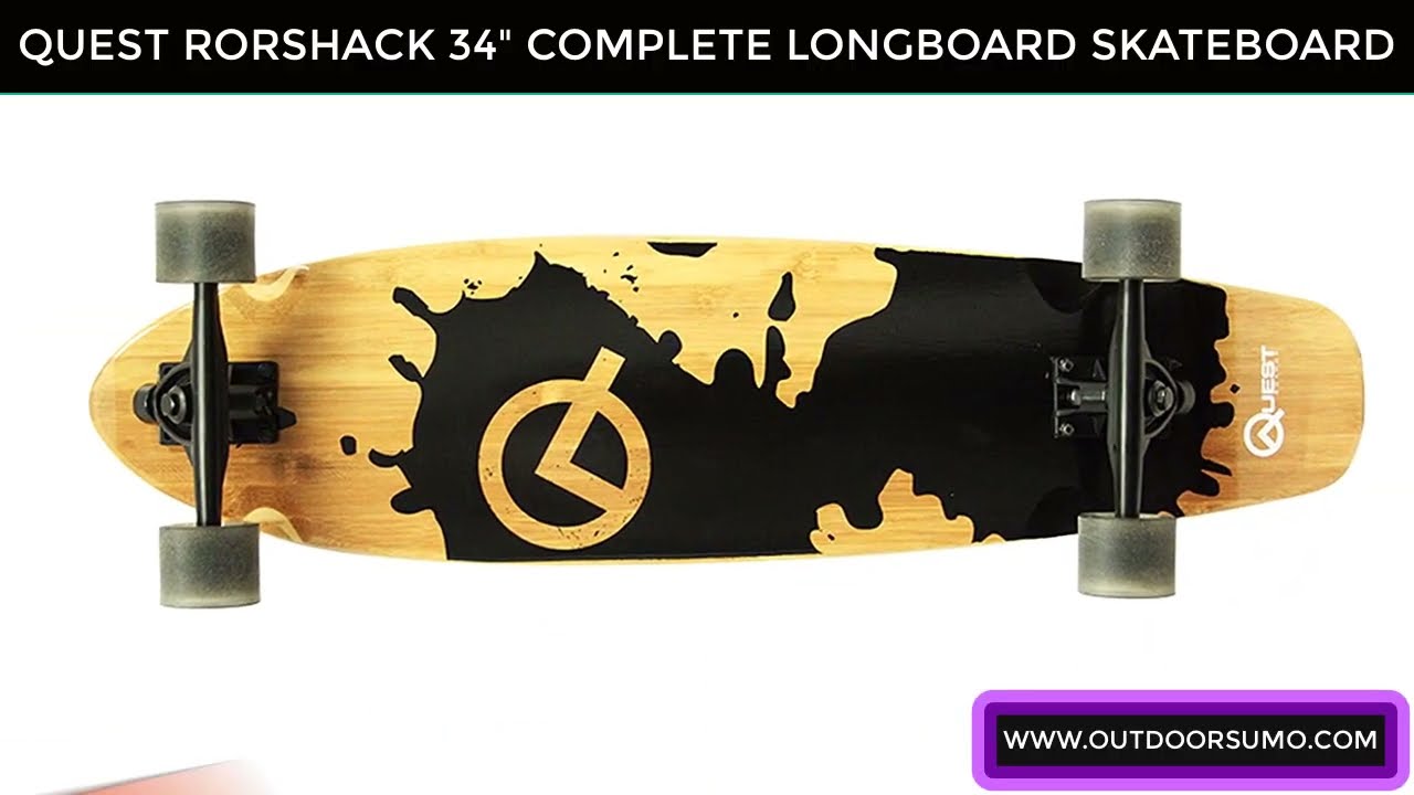Quest Rorshack 34 Complete Longboard Skateboard Multi QT NRS34C Review ...