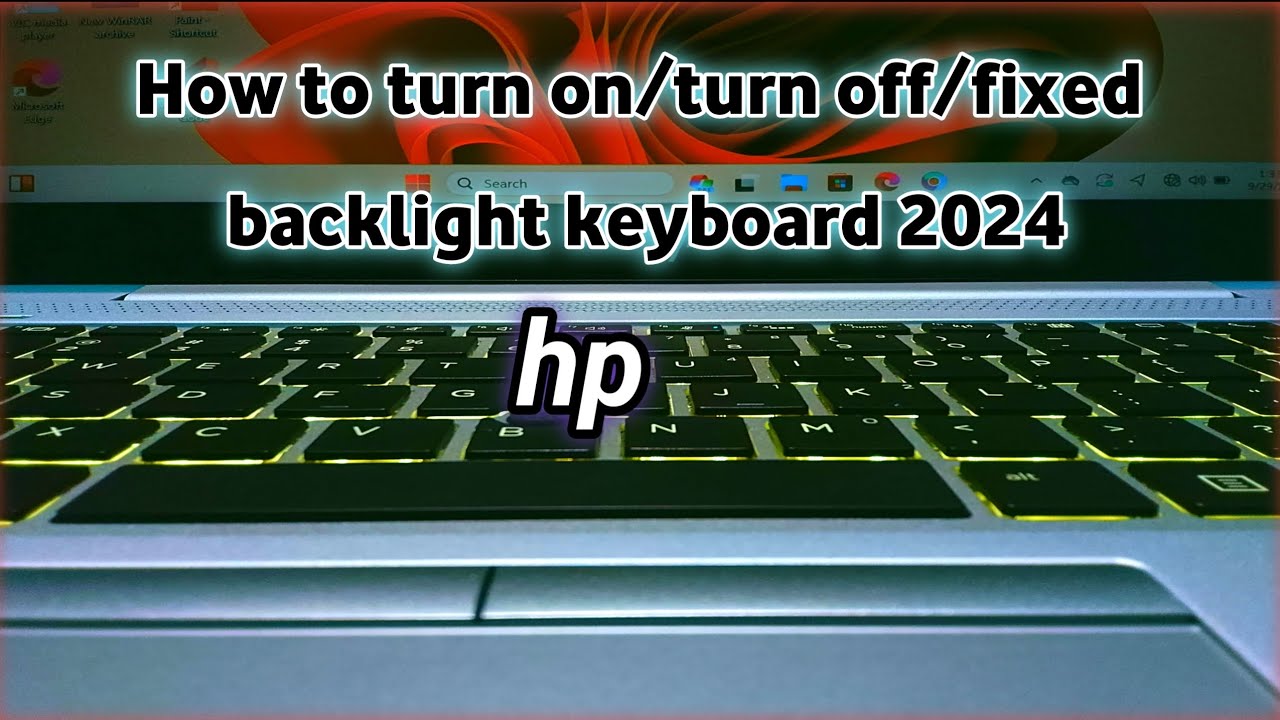 How To Turn On/Turn Off backlight Keyboard In Hp Laptop - YouTube