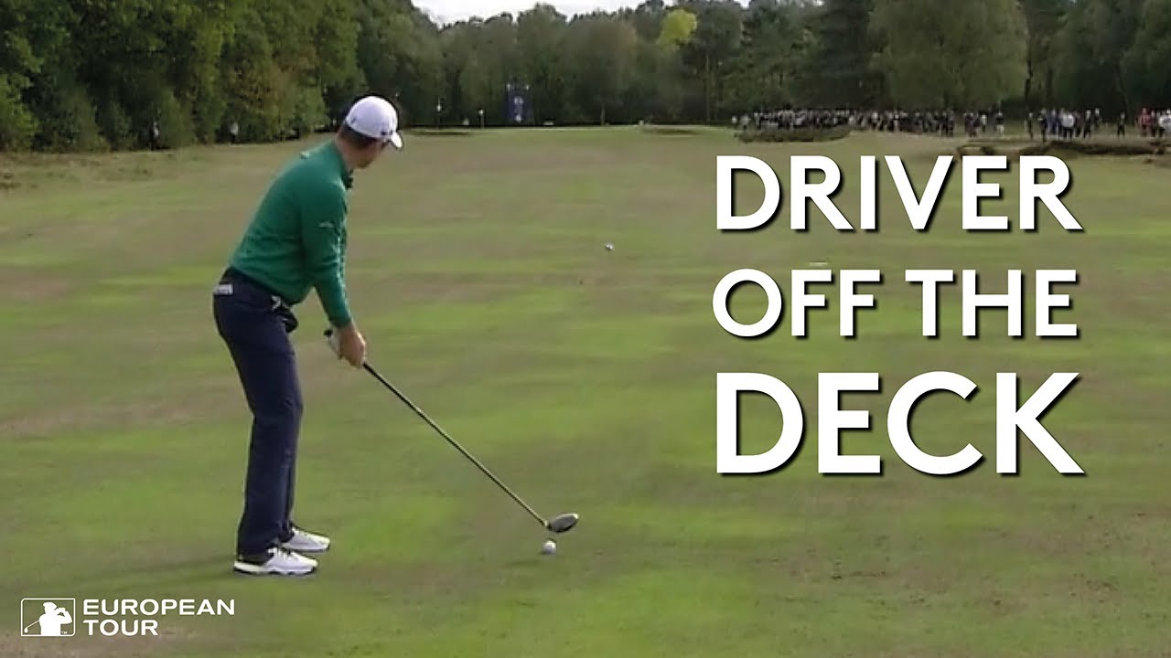 Justin Rose hits amazing driver off the deck - YouTube