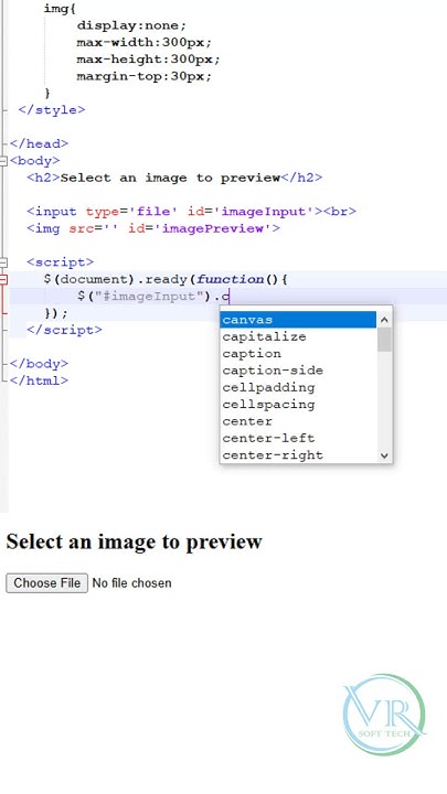 Preview an image using jQuery #shorts #jquery #imageupload #javascript #imagepreview - YouTube