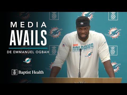 Emmanuel Ogbah meets with the media | Miami Dolphins