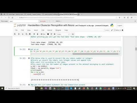 Machine Learning Handwritten Character Recognition Part1 - YouTube