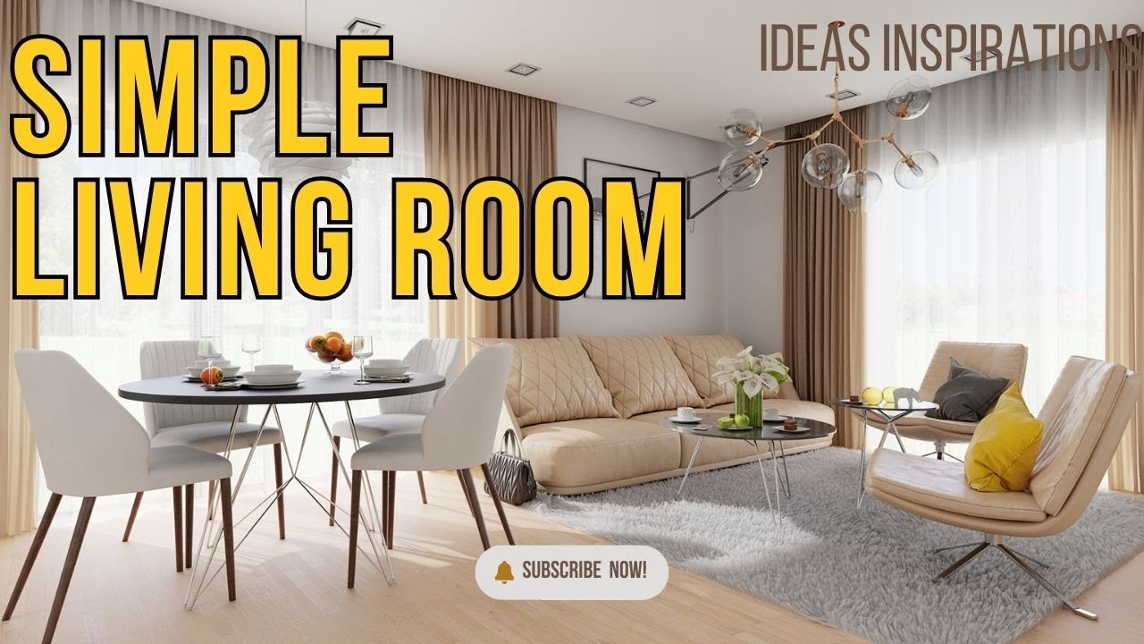 Modern and Simple Living Room Decorating Ideas - YouTube