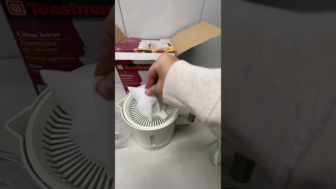 Toastmaster citrus juicer - YouTube