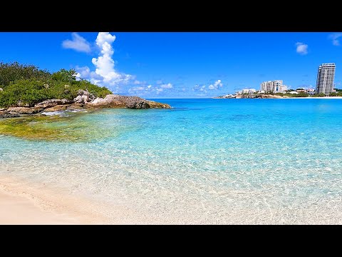 Beach Time: Relaxing Waves From Mullet Bay in St. Maarten