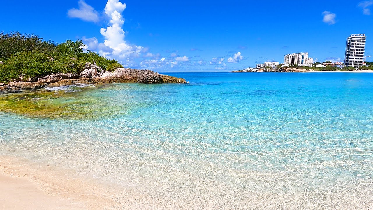 Beach Time: Relaxing Waves From Mullet Bay in St. Maarten - YouTube