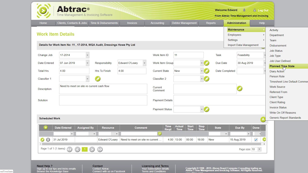 Abtrac Work Items and Tasks - YouTube