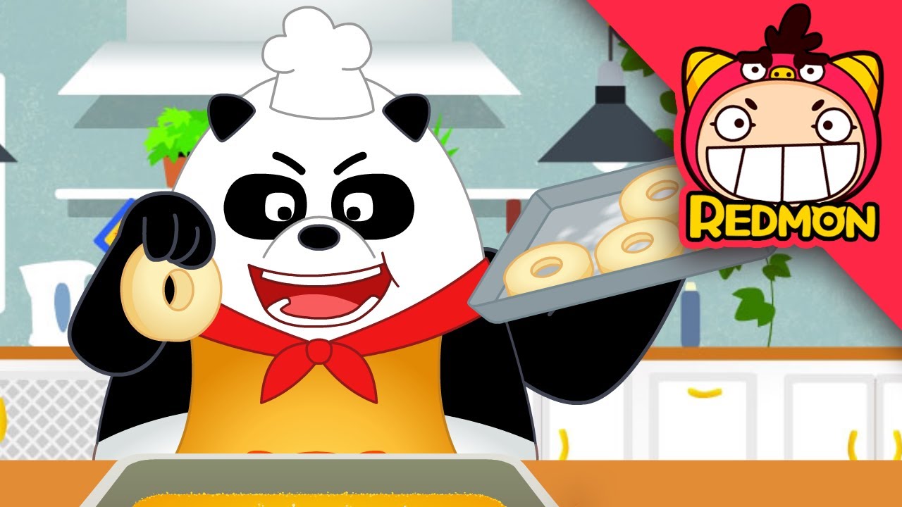 Colorful Donuts | Chef PANDA | REDMON - YouTube