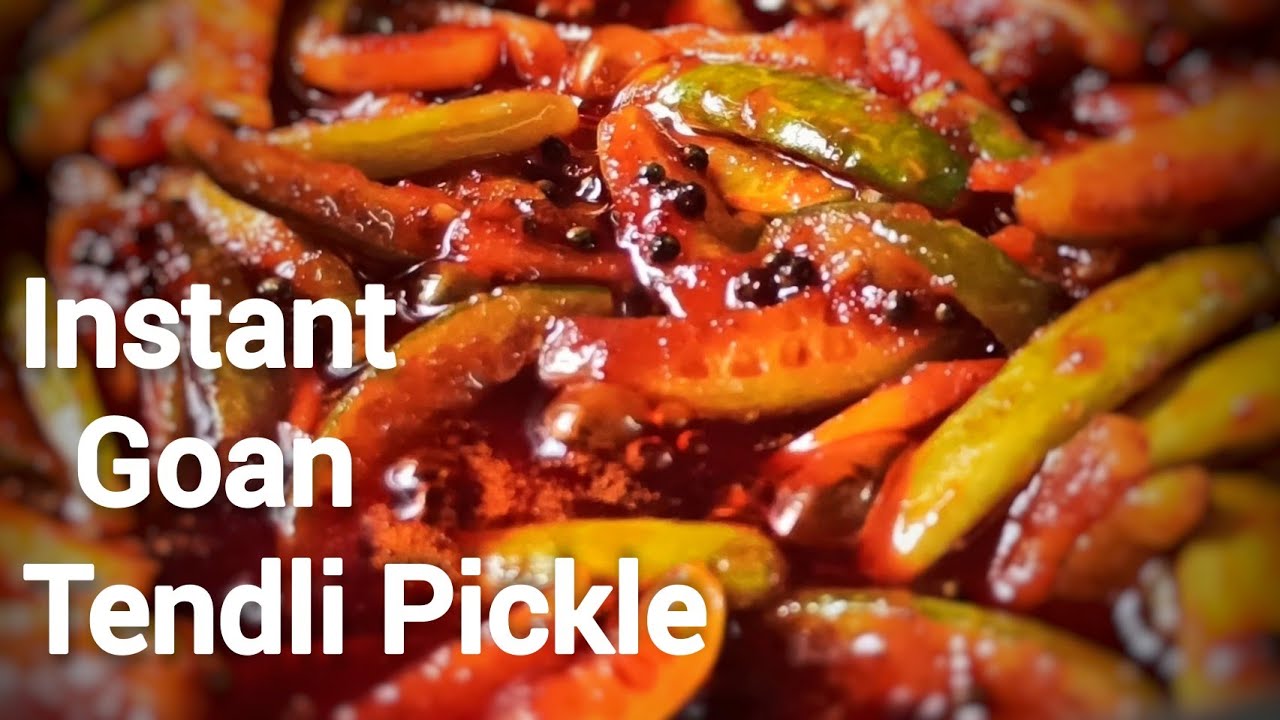 Instant Goan Tendli Pickle | Spicy & Sweet Ivy Gourd Pickle - YouTube