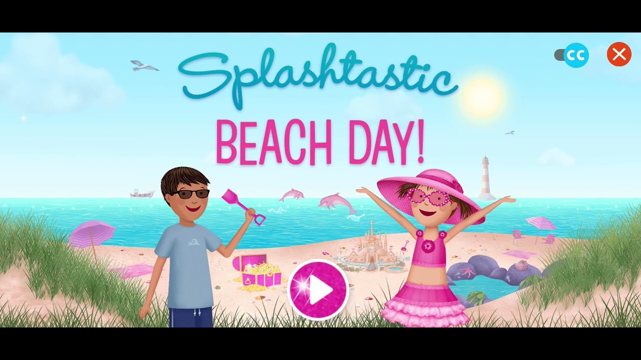 Pinkalicious Beach Day Gameplay App | Summer Game | Subtitles Closed ...