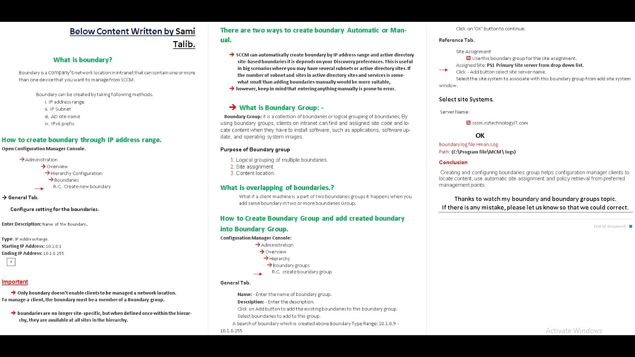 Boundary & Boundary Group in details of SCCM or MECM? What is Boundary ...