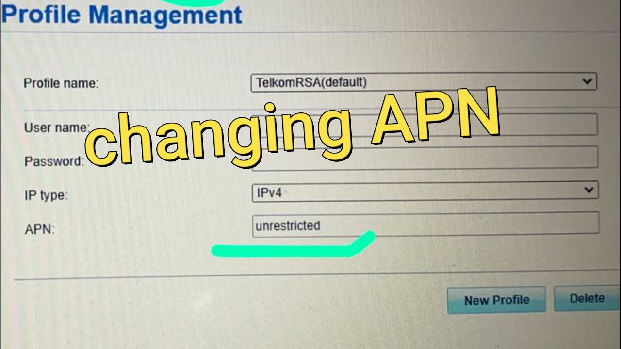 Changing APN on your Wifi Router | unrestricted APN - YouTube