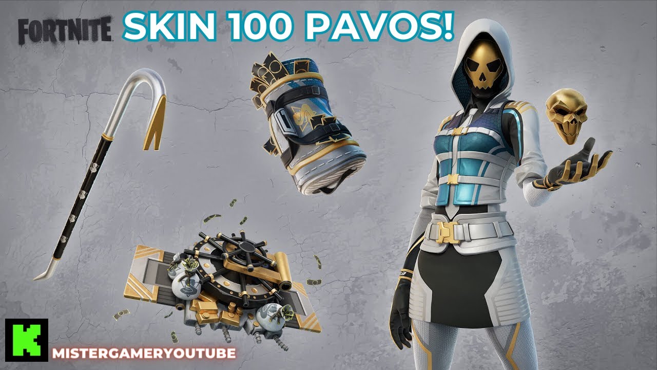 FORTNITE Lote AS DORADA Barato 900 Pavos SKIN 100 vBucks AHORRA 900 ...