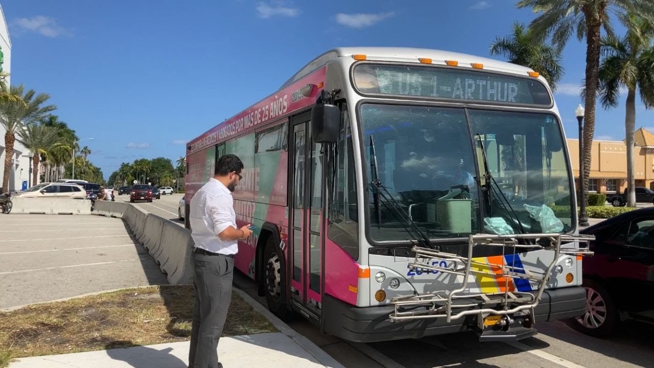 Riding Broward County Transit Bus 8, Young Circle to Pembroke Lakes ...