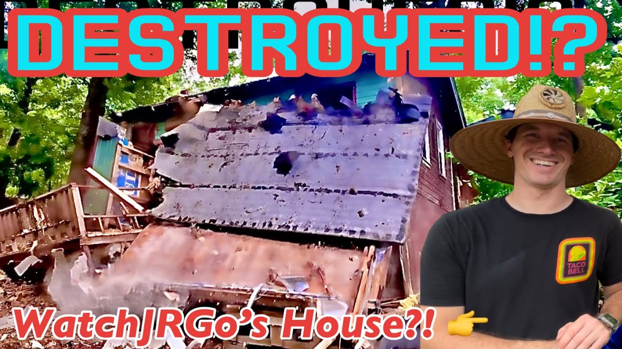 Demolishing The Deck On @WatchJRGo Abandoned Mini Resort - YouTube