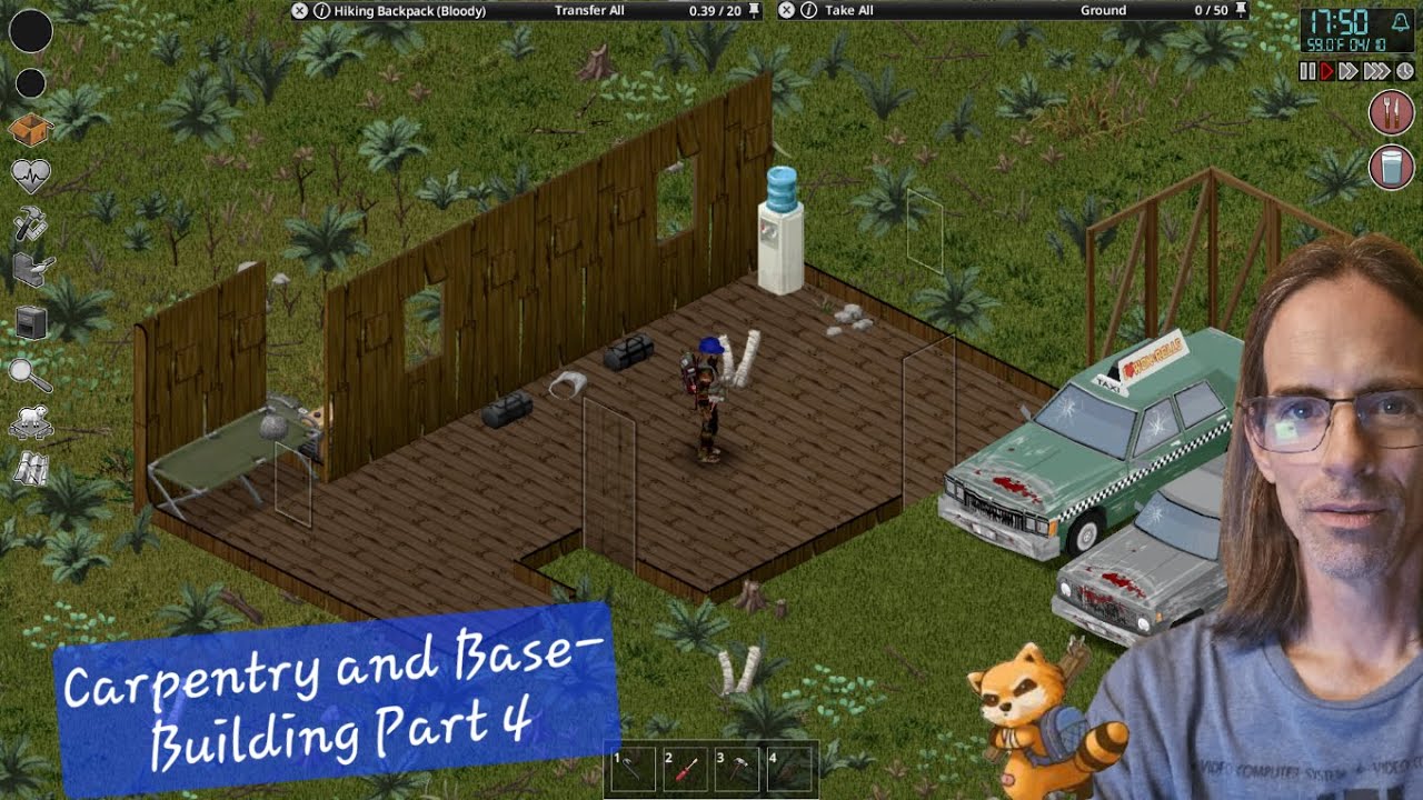 Leveling Carpentry and Upgrading My Base in Project Zomboid Build 42.10 ...