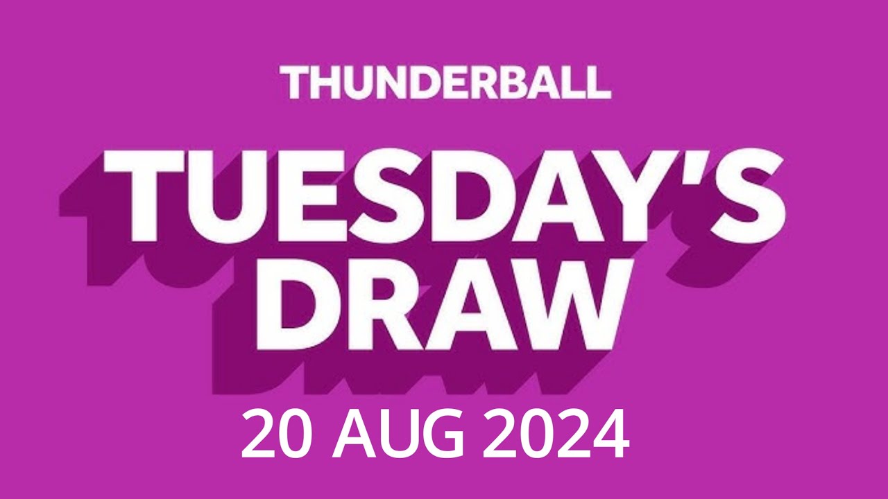 National Lottery Thunderball draw live tonight results from Tuesday 20 ...