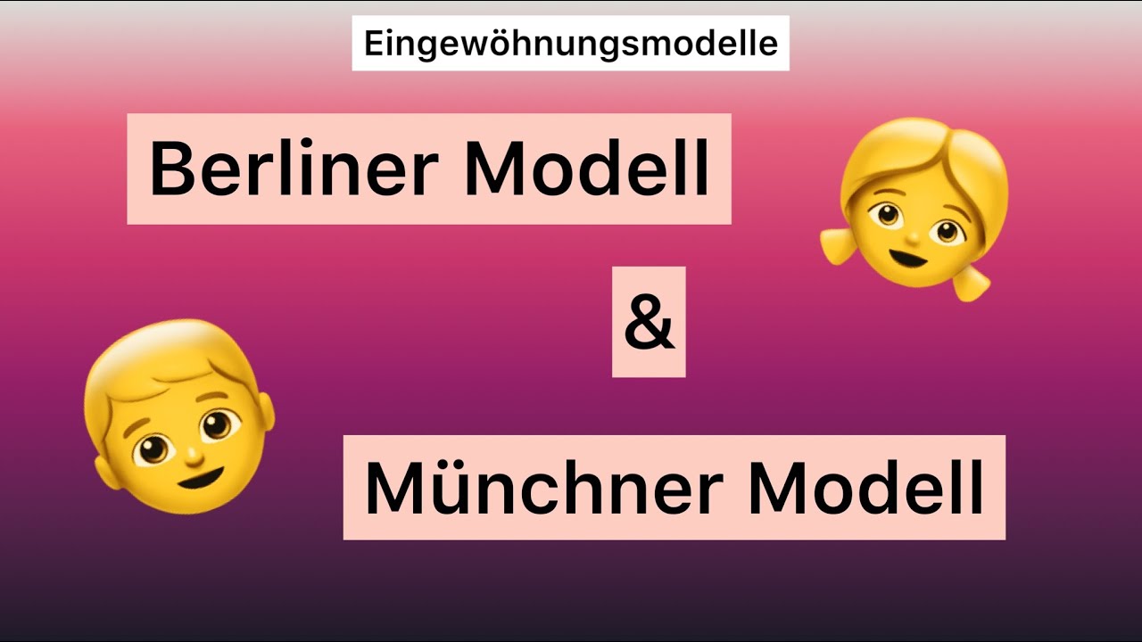 Eingewöhnungsmodelle// Berliner Modell & Münchner Modell // kita2go ...