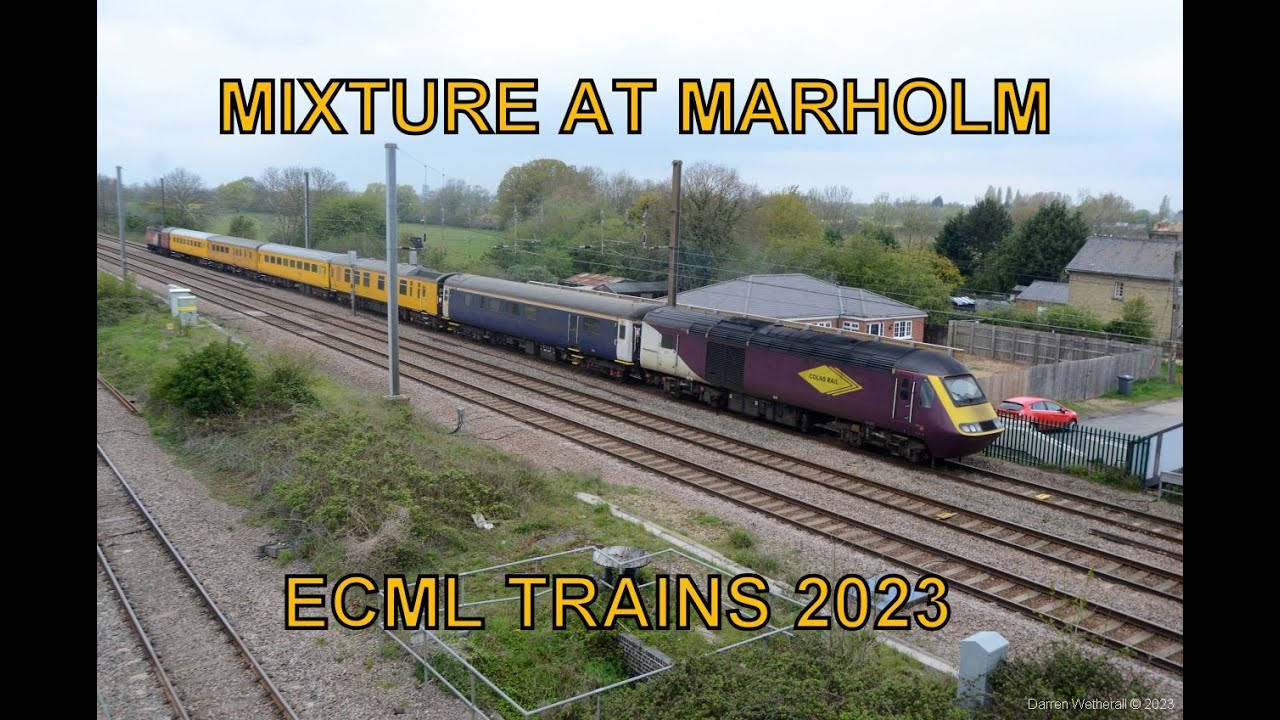 'Mixture At Marholm' ECML Trains 2023, Marholm 28th April - YouTube