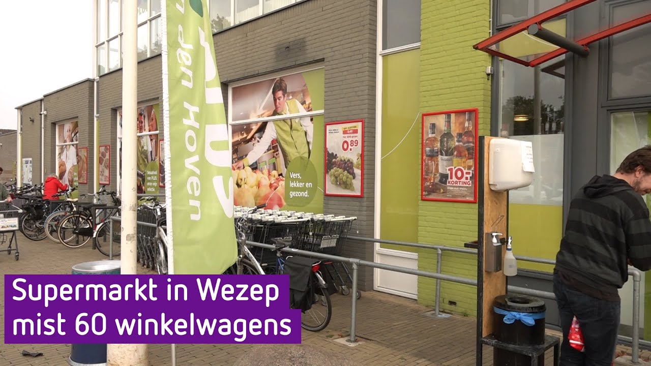 Plus in Wezep is helft winkelwagens kwijt: 'Breng ze alsjeblieft terug ...