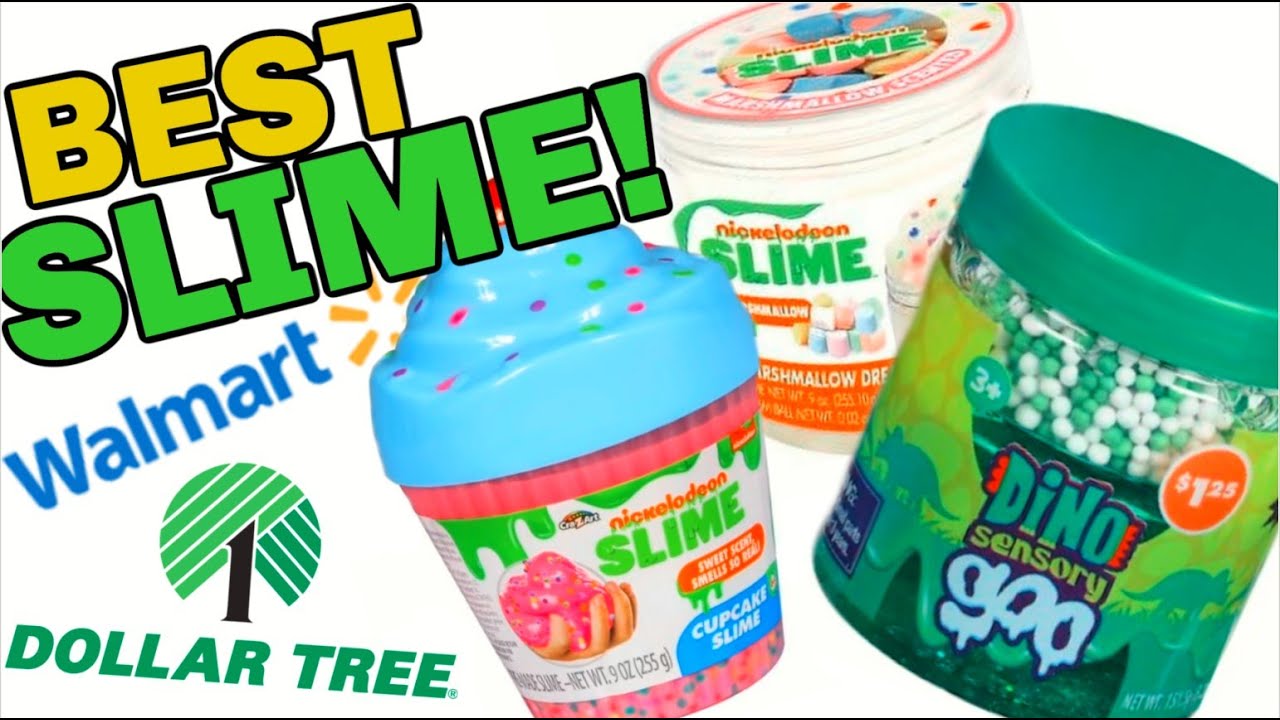 LET'S TRY the BEST SLIME FROM WALMART & DOLLAR TREE! - YouTube