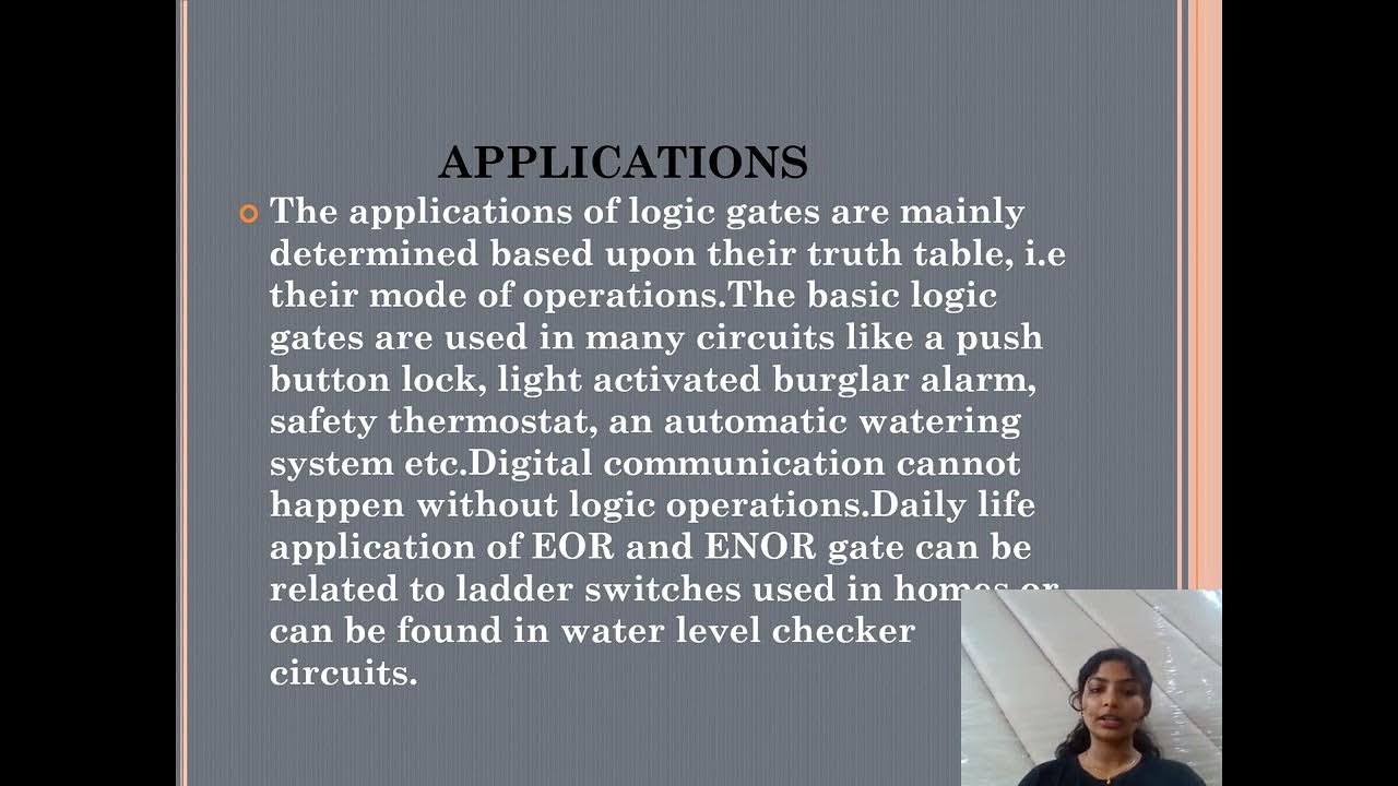 APPLICATIONS OF LOGIC GATES IN REAL LIFE - YouTube