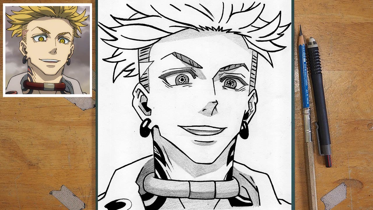 🎨 How to Draw Enjin from Gachiakuta | Step by Step Anime Drawing ...