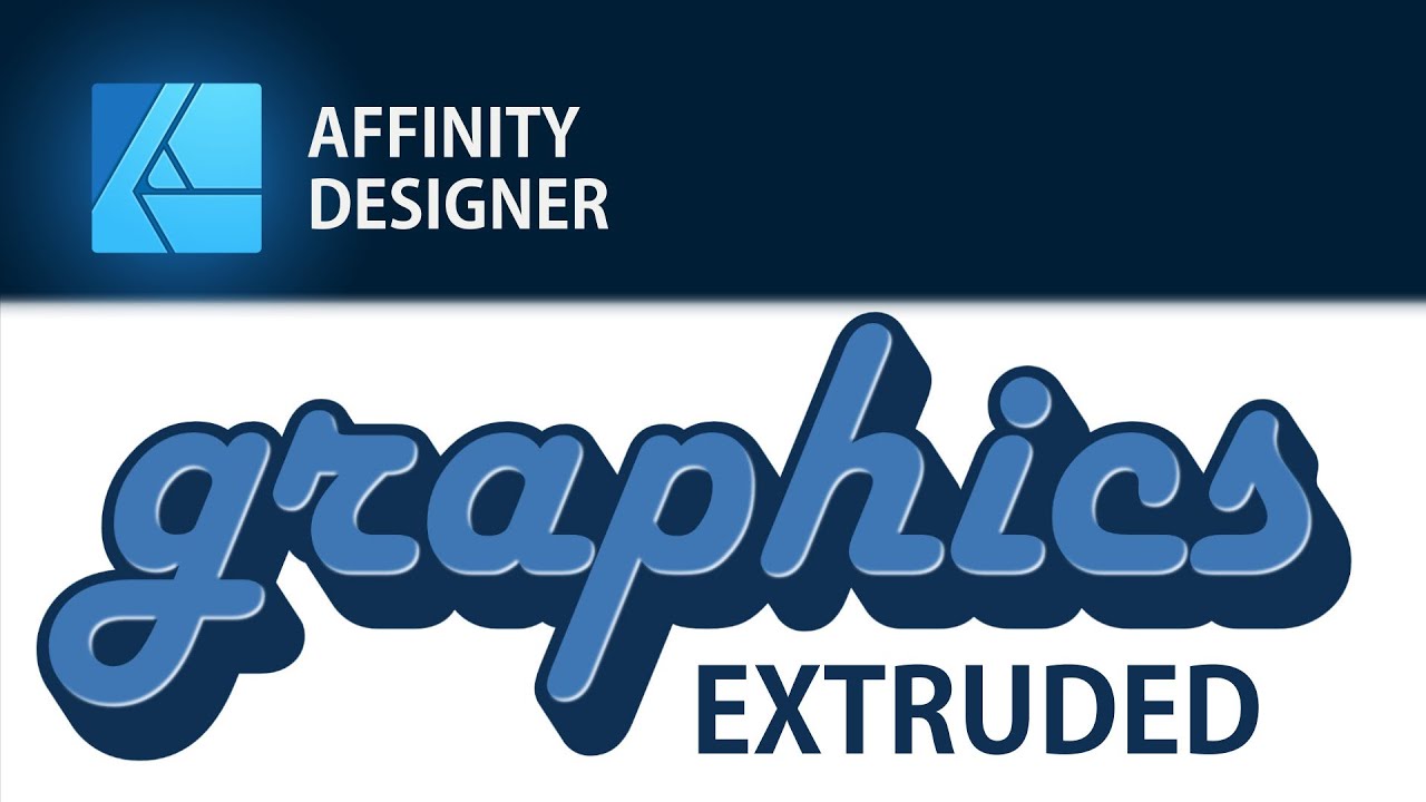 Create 3D or extruded text or shapes in Affinity Designer | Tutorial ...